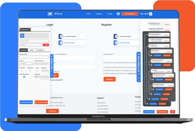 Features | RTILA Web Business Automation