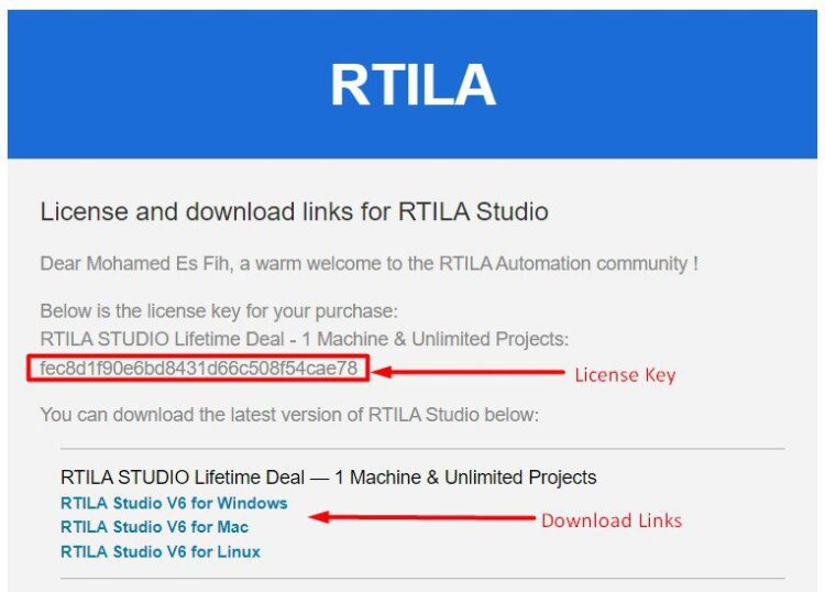 Download & Activate RTILA Studio | RTILA Web Business Automation