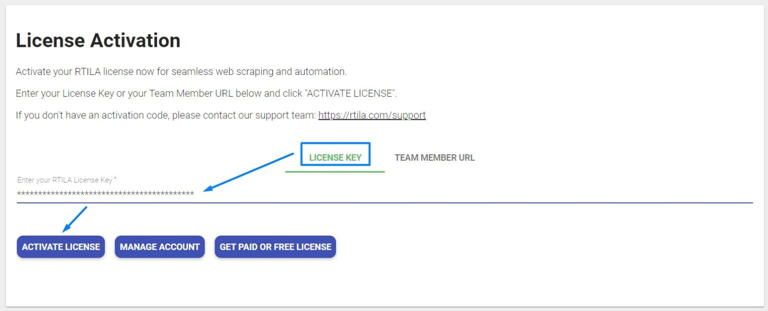 Download & Activate RTILA Studio | RTILA Web Business Automation