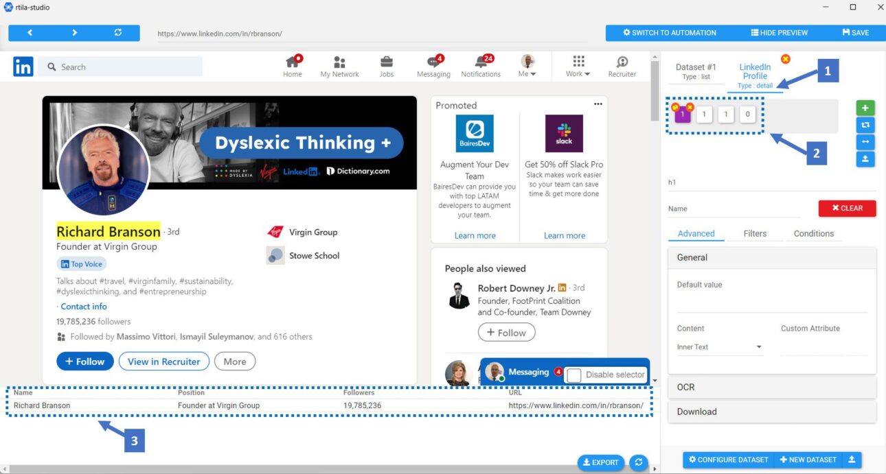 Child Projects | RTILA Web Business Automation