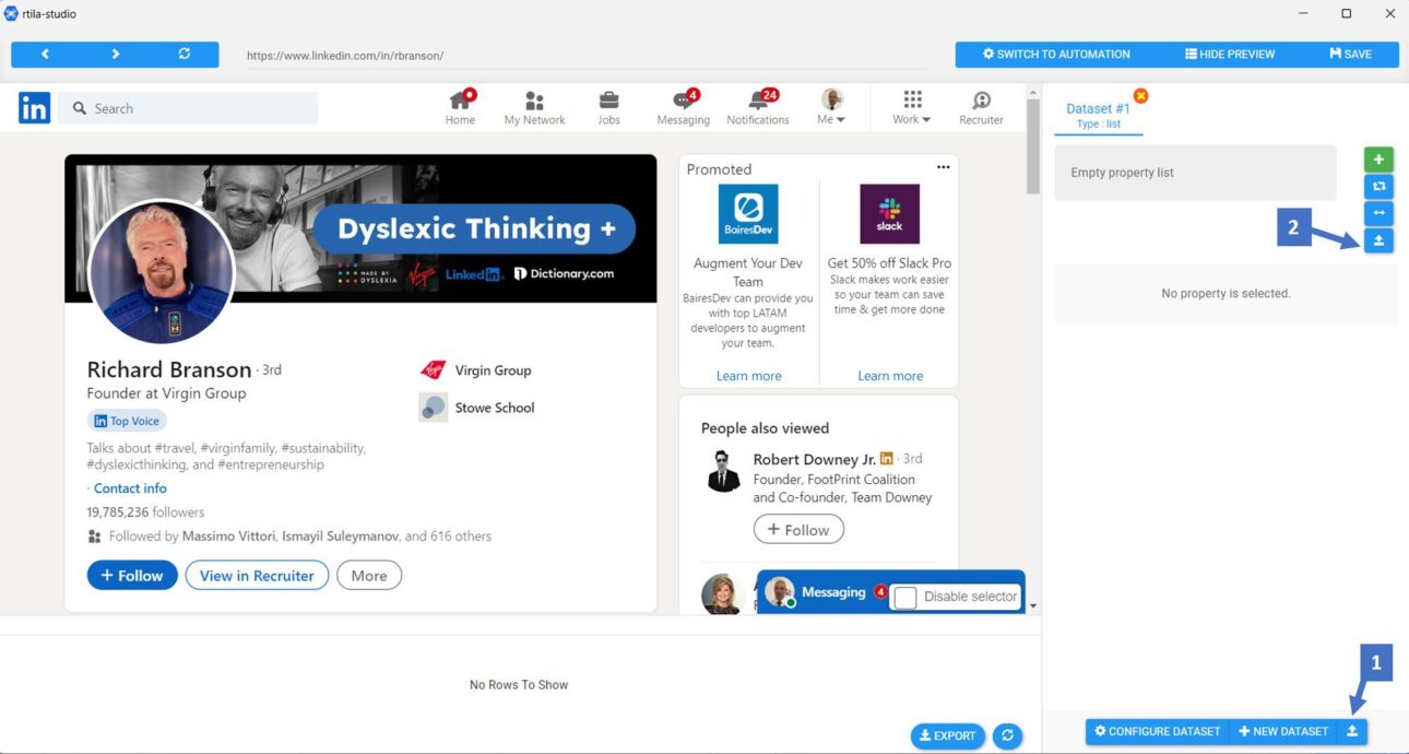Child Projects | RTILA Web Business Automation
