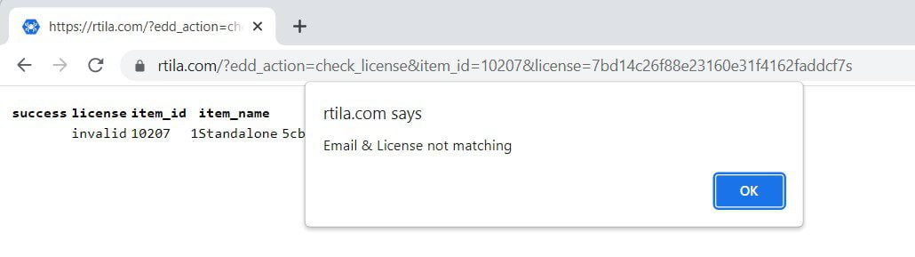 License Check for Standalone Executables | RTILA Web Business Automation