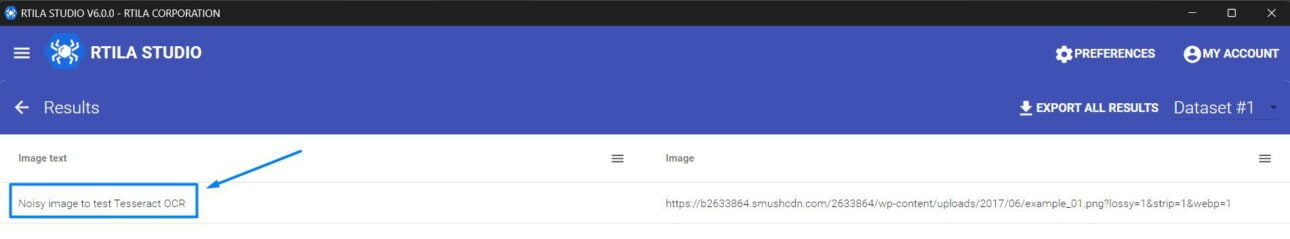 OCR Feature: read text from images – RTILA Web Business Automation