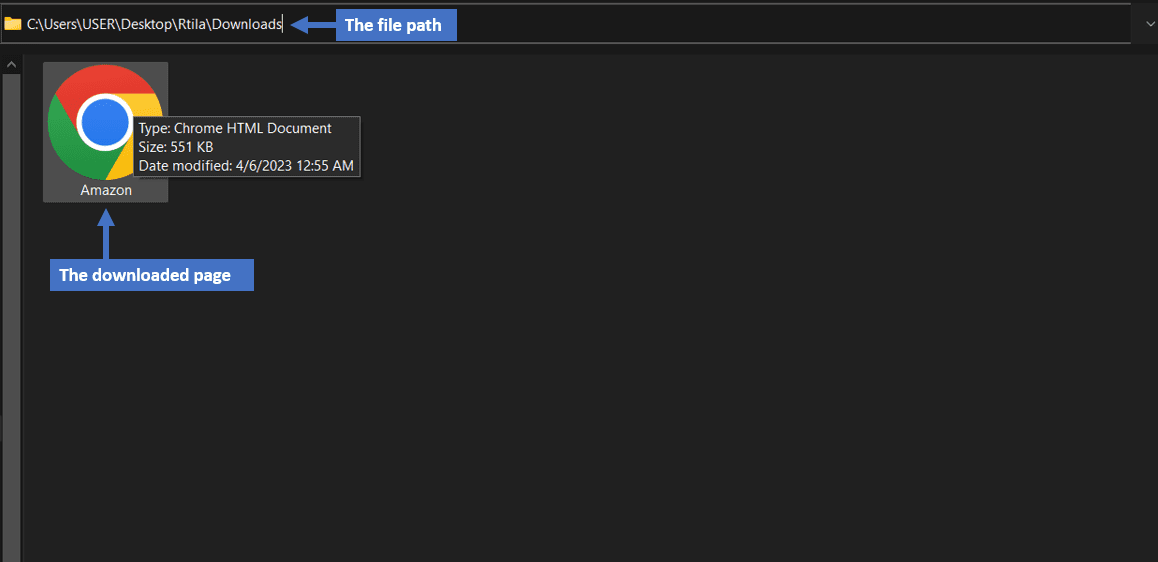 Download Page Command | RTILA Web Business Automation