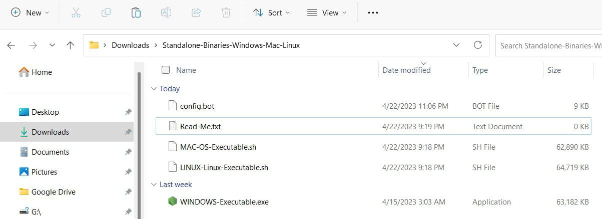 Config & binaries files for Standalone | RTILA Web Business Automation