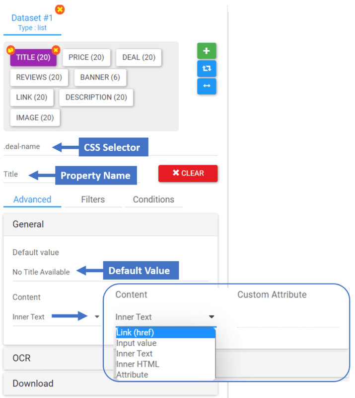 Add And Configure Dataset Properties | RTILA Web Business Automation