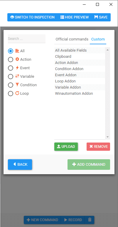 Custom Commands Rtila Web Business Automation 0284